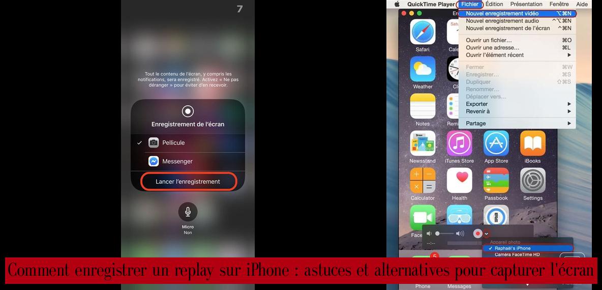 Comment enregistrer un replay sur iPhone : astuces et alternatives pour capturer l'écran ...
