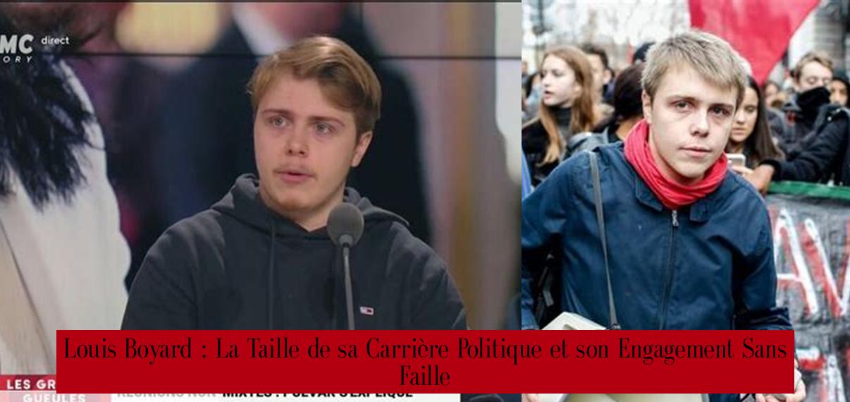 Louis Boyard : La Taille de sa Carrière Politique et son Engagement ...