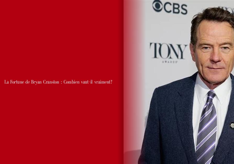La Fortune de Bryan Cranston : Combien vaut-il vraiment? – Palmarès Magazine : L'Expert en ...